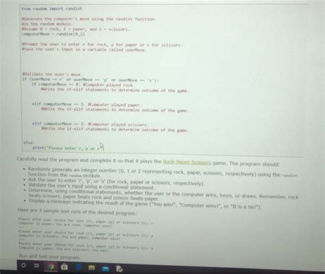 Solved From Random Import Randint Generate The Computers