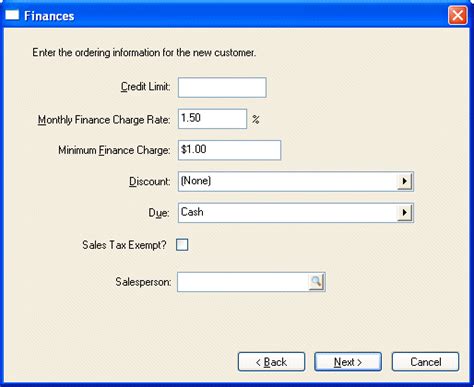 Adding A New Customer