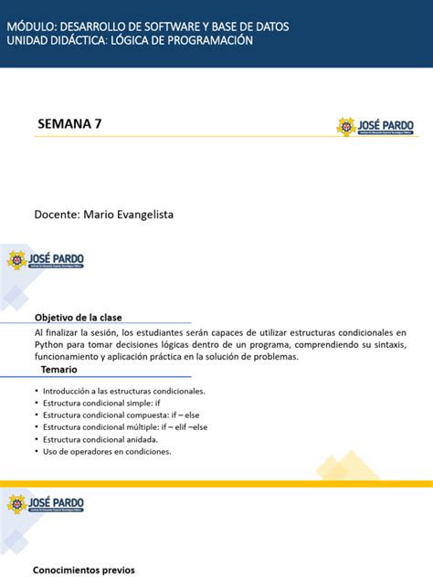 07 Estructura Condicional Pdf Python Lenguaje De Programación Programa De Computadora