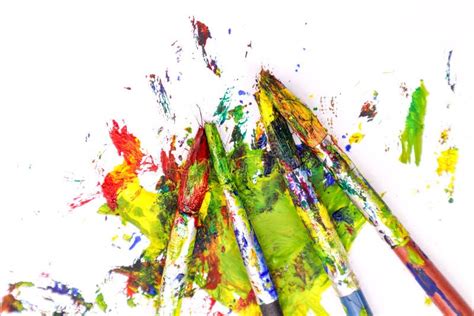 Colorful Paint Brushes With The Colors Stock Image Image Of Colors