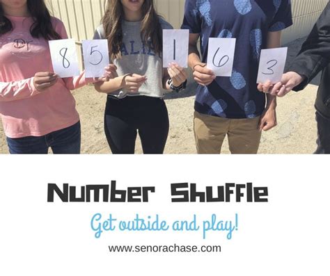 Number Shuffle Game For Spanish Classroom