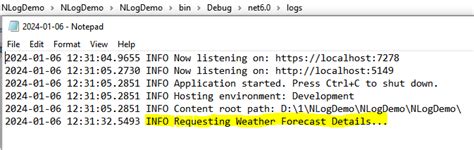 Logging In Net Core With Nlog