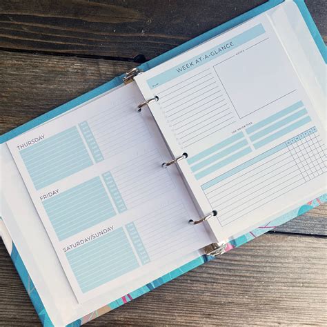 Small Binder With Color Pages