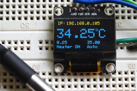 web server based temperature controller with eeprom and auto manual mode