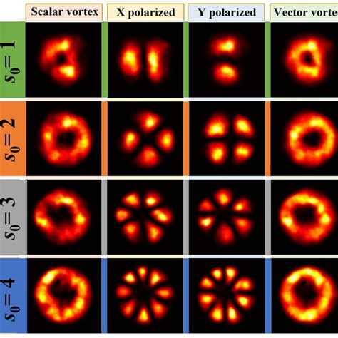 comparison of intensity patterns between scalar and vector vortex beams