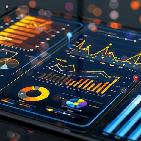 Digital Analytics Dashboard With Key Performance Indicators Premium