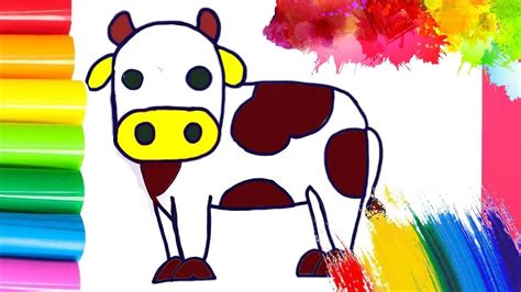 Як Намалювати Корову🐮 Намалювати малюнок Корову 🎨 Малювання для дітей Youtube