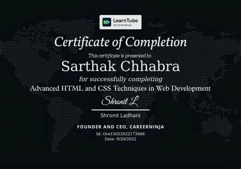 Completed Advanced Css And Web Designing Course Sarthak Chhabra Posted On The Topic Linkedin