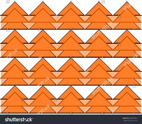 Orange Triangle Pattern Stock Vector Royalty Free 669967984 Shutterstock