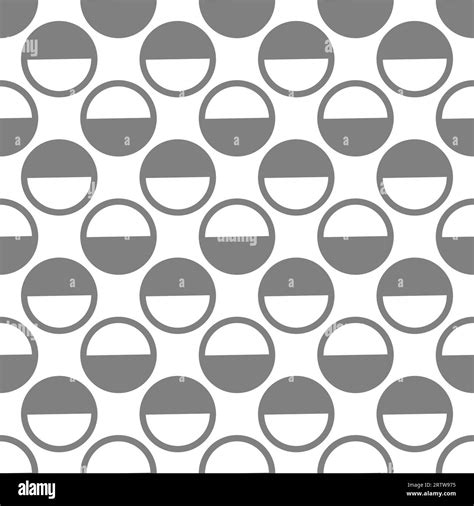 Geometric Seamless Pattern Composition Of Round Elements Template For
