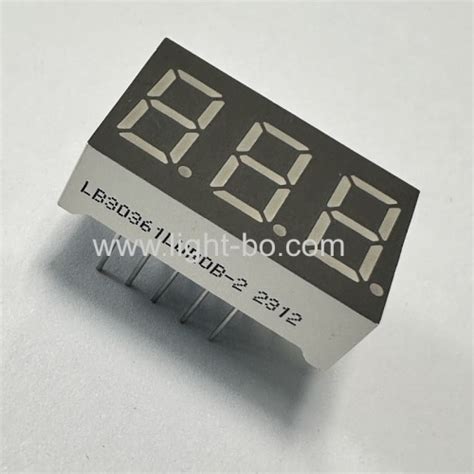 Super Bright Red 7 Segment 3 Digit 9 2mm Led Display Common Cathode For Panel Meter