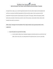 DAD 220 Module Four Major Activity Database Documentation Module 4 Major Activity Trujillo Docx