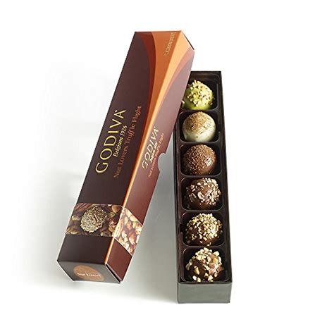 Godiva Nut Lovers Truffle Flight Premium Belgian Chocolates