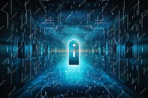 Digital Data Security System Cyber Security Big Data Analysis Illustration Premium Ai