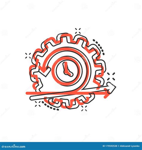 Agile Icon In Comic Style Flexible Cartoon Vector Illustration On
