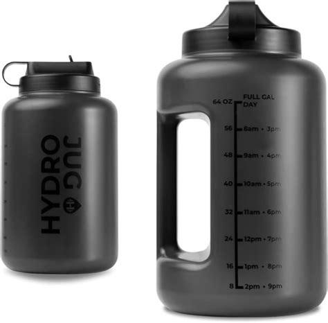 Hydrojug Timetracker Gallon Water Bottle 128oz Refillable
