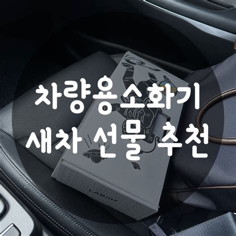 차량용 소화기 의무 새차 구입 시 선물 추천 네이버 블로그