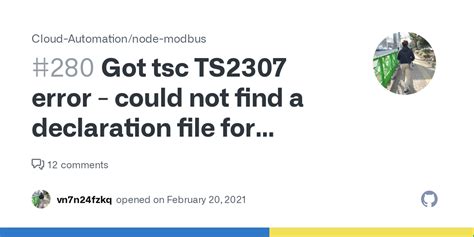 got tsc ts2307 error could not find a declaration file for module