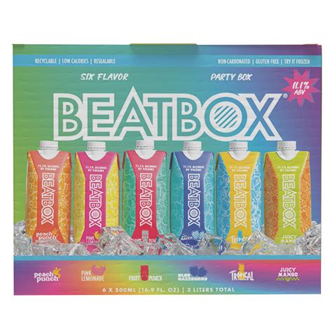Beatbox Variety Pack 6pk 500ml 11 1 Abv Wine Party Punch Delivered