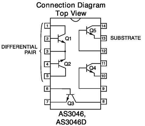 Alfa Rpar As3046d Npn Transistor Array Soic 14 Smt 103111so14