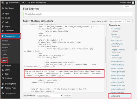 Wordpress Pagination Position Problem