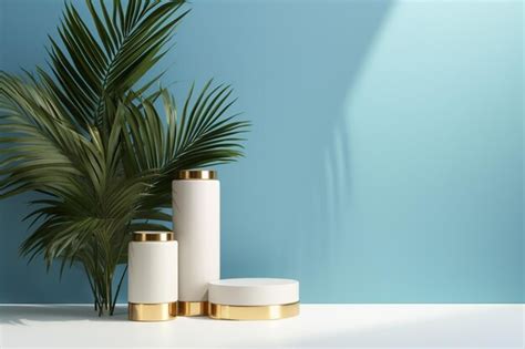 Contemporary Composition Featuring Geometric Shapes Premium Ai Generated Image