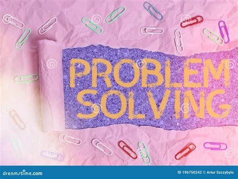 Writing Note Showing Problem Solving Business Photo Showcasing Process Of Finding Solutions To