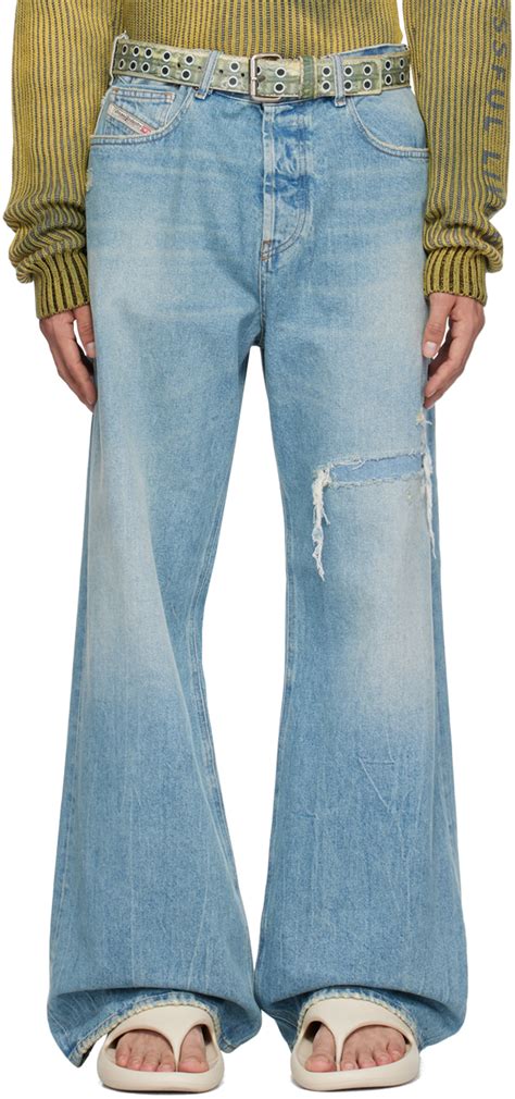 Diesel Blue D Sire Jeans Ssense Uk