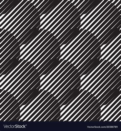 Universal Repeating Abstract Shape In Black Vector Image