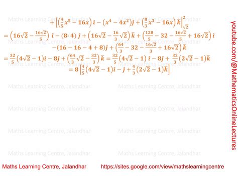 advanced mathematics vector calculus integral calculus line integral