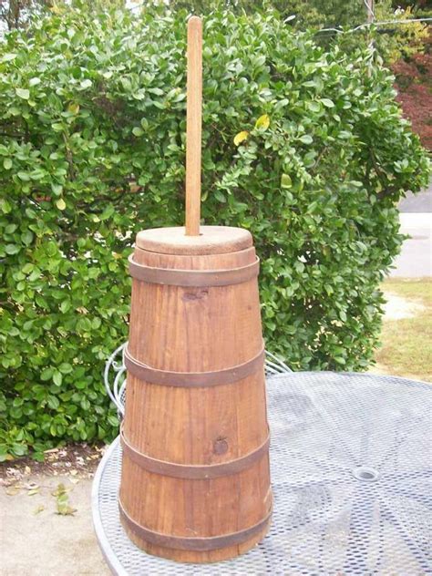 Antique Wooden Butter Churn How To Churn Butter Old Fashioned Butter