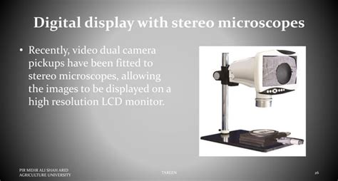 Stereo Microscope Or Dissecting Miscrscope Pptx Eye And Vision