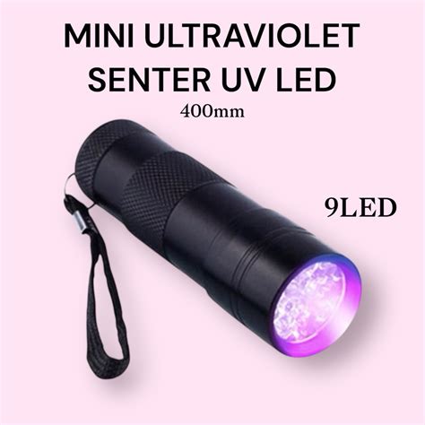 Jual Senter Baterai 3pcs Uv Led Mini Ultraviolet Black1 Uv Led
