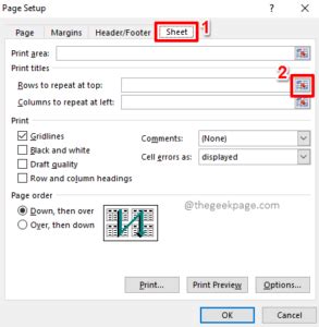 How To Repeat Top Row Headings On Every Page While Printing In An Excel Sheet
