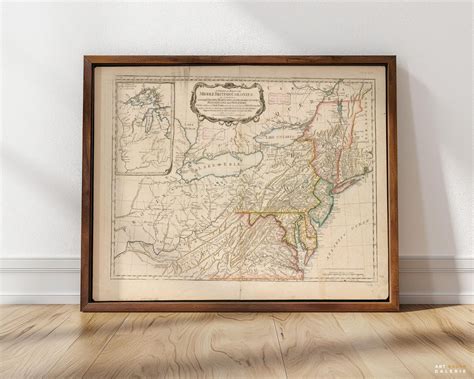 Map Of The American Colonies 1776 Framed Print Colonial America