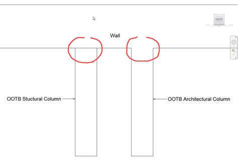 wall and column intersection autodesk community
