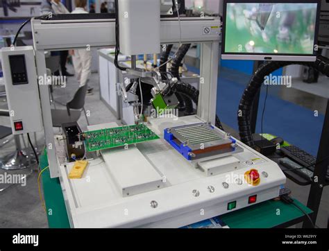 Automated Robot Soldering Electronic PCB Circuit Board Stock Photo Alamy