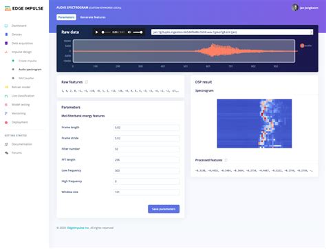 audio processing block spectrogram and 2d output feature requests edge impulse forum