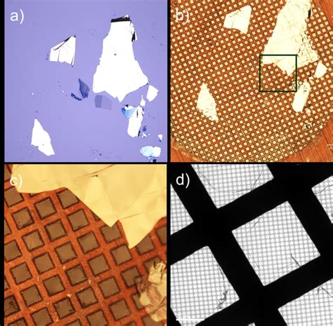 Graphene Flakes A As Prepared On An Oxidized Silicon Wafer B After