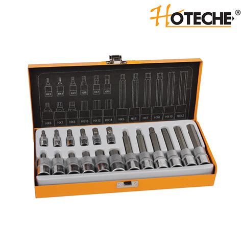 18pcs 1 4 1 2Dr TORX Bit Socket Set Buy Product On Ningbo Hoteche Imp Exp Co Ltd