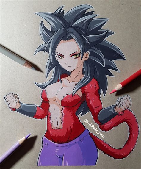 Caulifla Ssj4 By Michelepisu On Deviantart