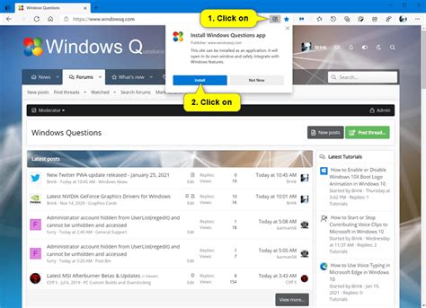 How To Install PWA Or Site As App On Microsoft Edge In Windows Tutorials
