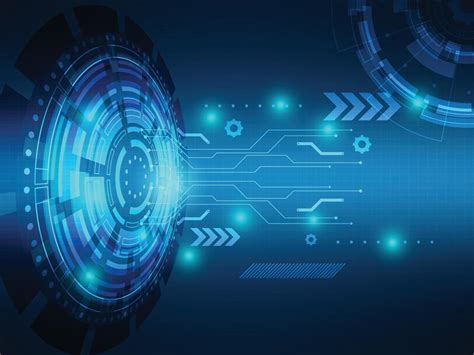 Abstract Blue Futuristic Cyber Technology Background 8107579 Vector Art At Vecteezy