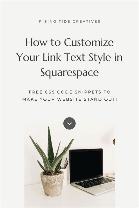 How To Customize Your Link Text Styles In Squarespace Squarespace Css