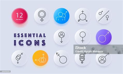 성별 설정 아이콘입니다 여성 상징 성 정체성 평등 포용성 남성 상징 대표 페미니즘 다양성 Lgbtq 성 역할 사회 구조 인권