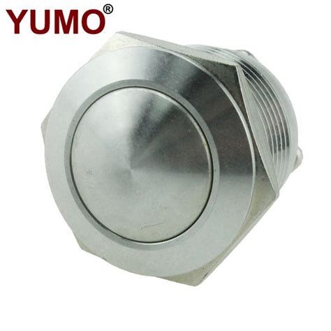 19mm Domed Round IP65 Waterproof Push Button Metal Switch Indicator Light And Push Button Switch