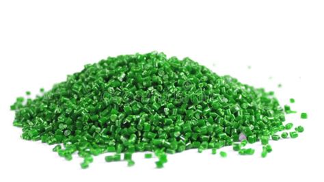 Secondary Granule Made Of Polypropylene Green Plastic Pellets Crumbles