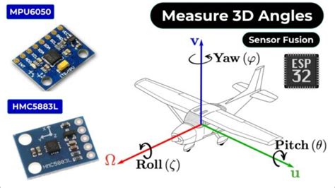 Measure Pitch Roll Yaw With Mpu6050 Hmc5883l And Esp32