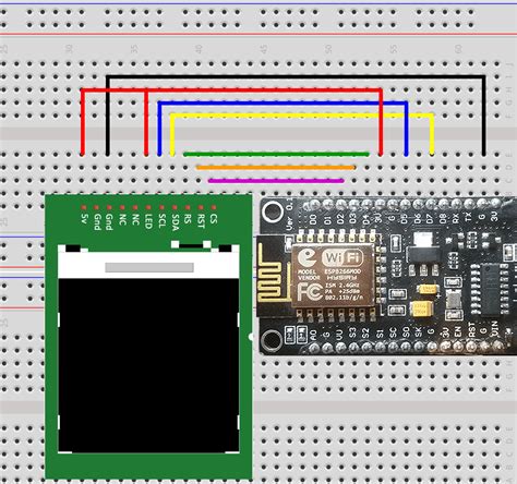 X Colour LCD To NodeMCU ESP XTronical