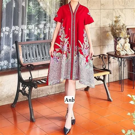 Contoh Dress Batik Wanita Modern Terbaru Dan Elegant Lazada Indonesia